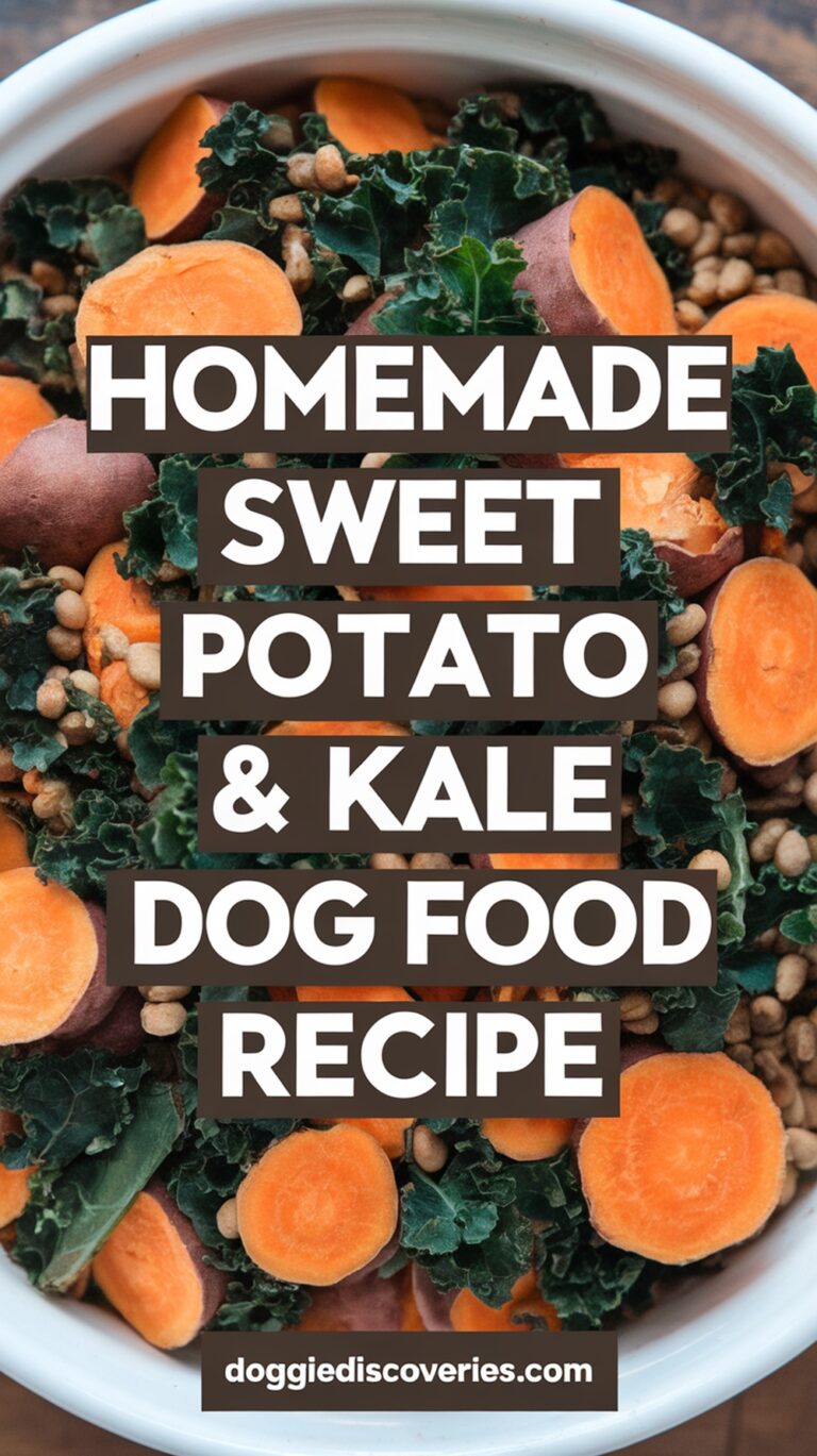 Homemade Sweet Potato & Kale Dog Food Recipe | Doggie Discoveries