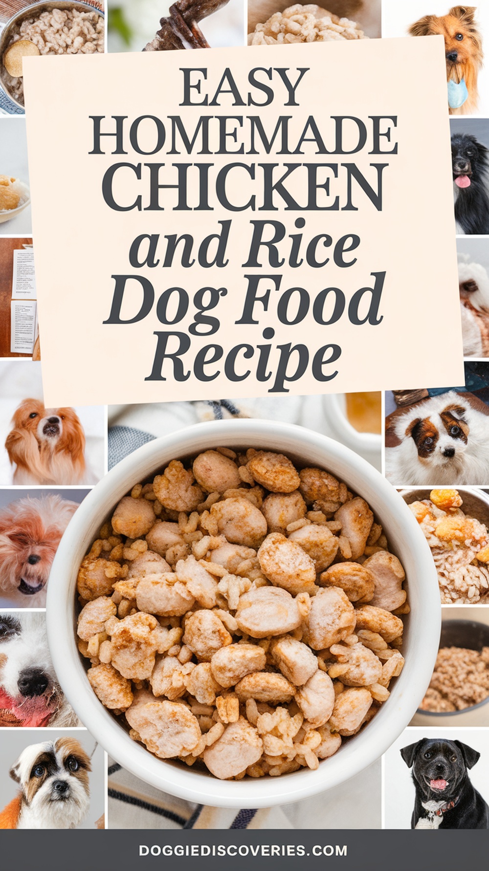Easy Homemade Chicken and Rice Dog Food Recipe | Doggie Discoveries