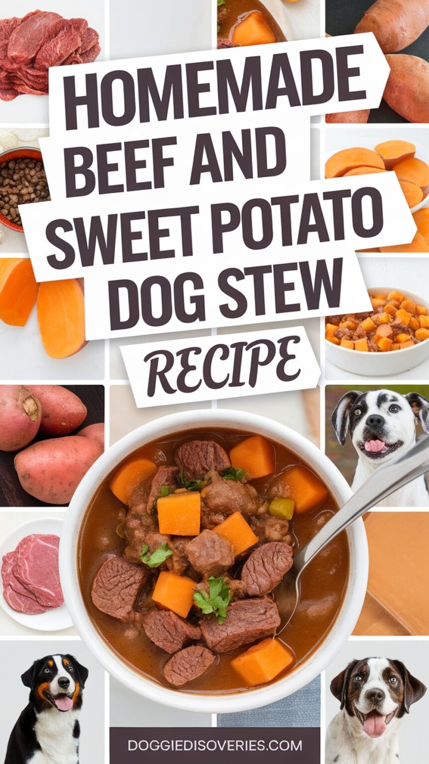 Homemade Beef and Sweet Potato Dog Stew Recipe | Doggie Discoveries